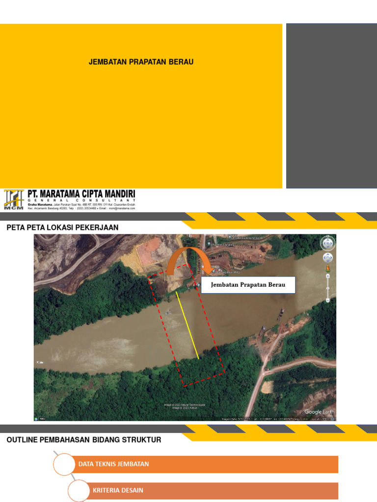 Paparan Jembatan Prapatan Berau - R03 03102023 | PDF | Teknologi & Rekayasa