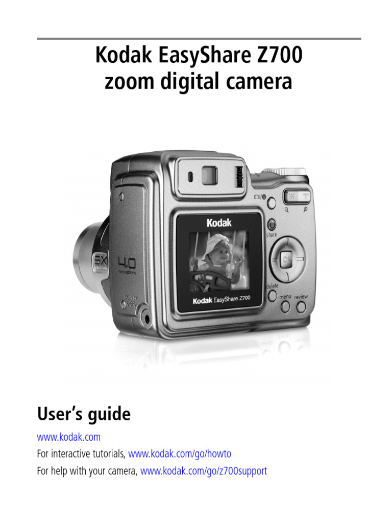 Z700 GLB en | PDF | Digital Camera Modes | Shutter Speed