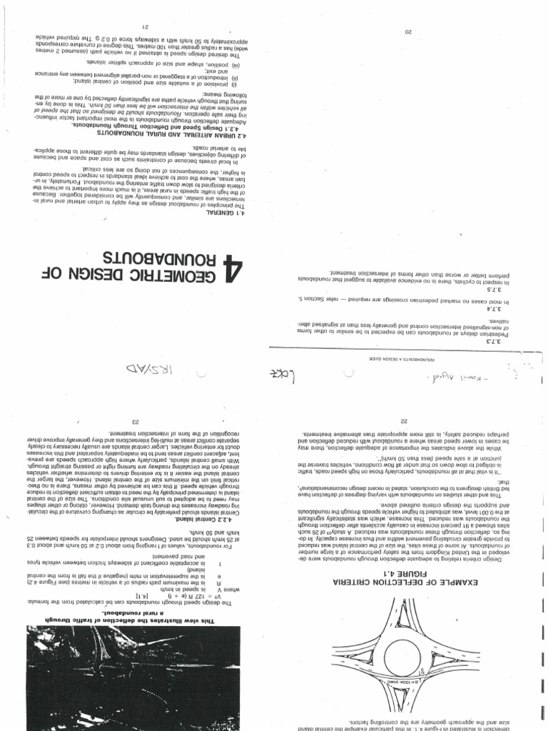 Ausroad Gemetric Design of Roundabout | PDF