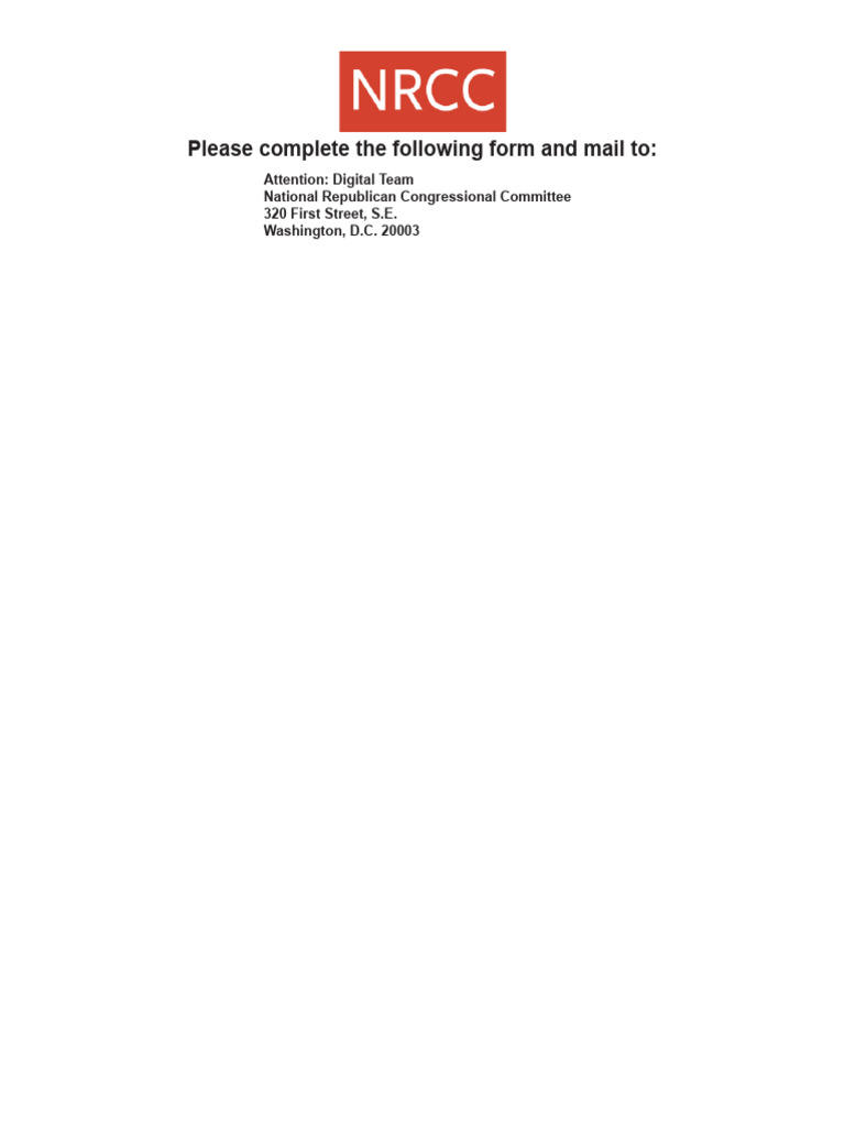 Donate Form NRCC 1 | PDF | Visa Inc. | Payments