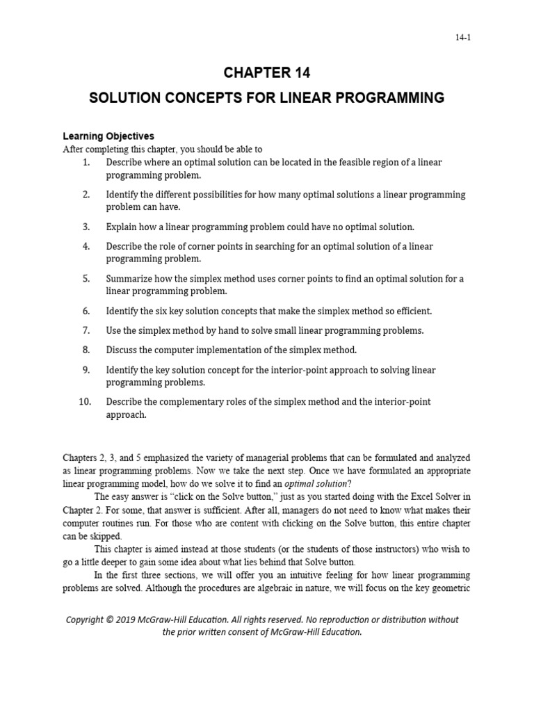 Hillier 6e ch14 Web | PDF | Linear Programming | Mathematical Optimization