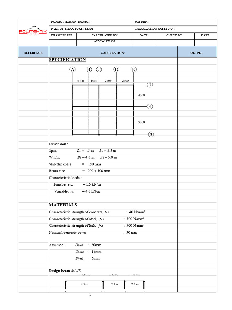 Beam 4ae | PDF | Beam (Structure) | Applied And Interdisciplinary Physics