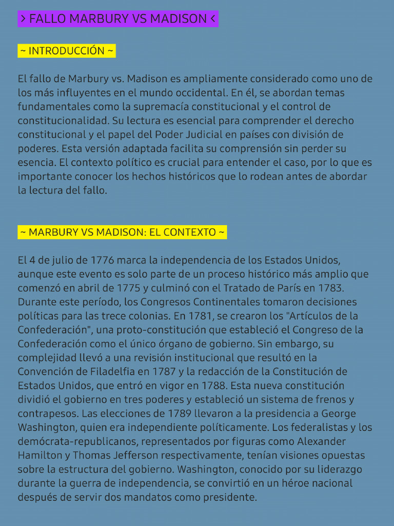 Marbury VS Madison - 240424 - 021539 | PDF