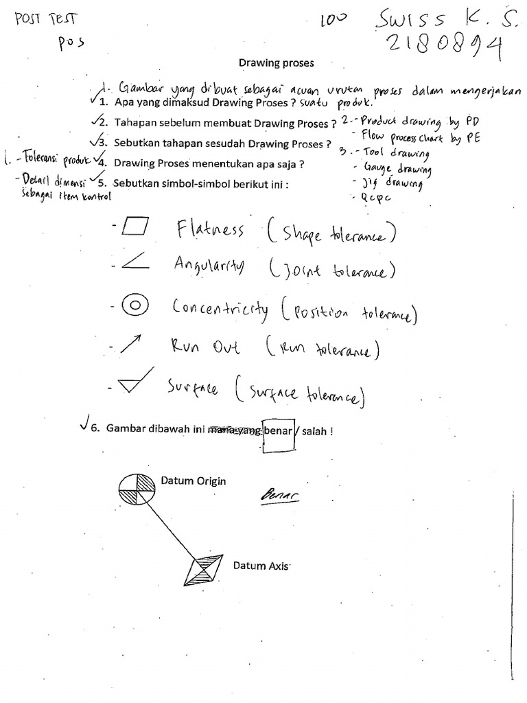 POST TEST DRAWING | PDF