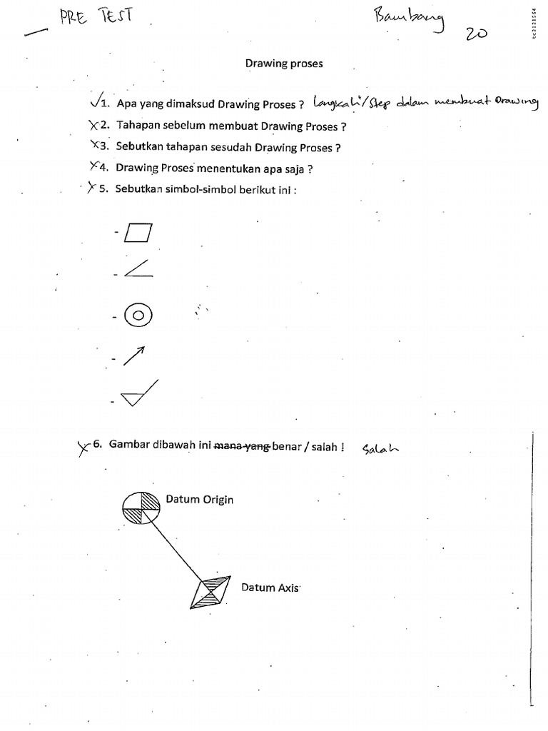 Pre Test Drawing1 | PDF