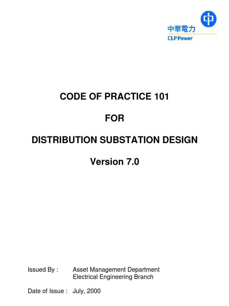Cop101 V7 1 Pdf Electrical Substation Electrical Wiring