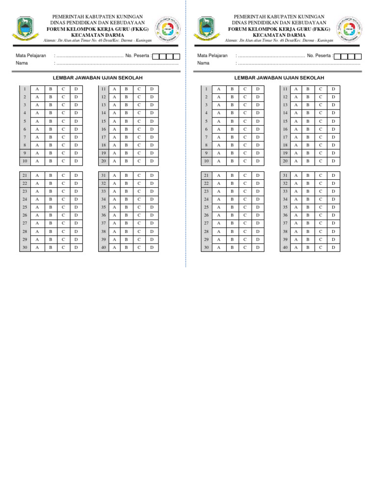 LJK - US Kelas 6 | PDF