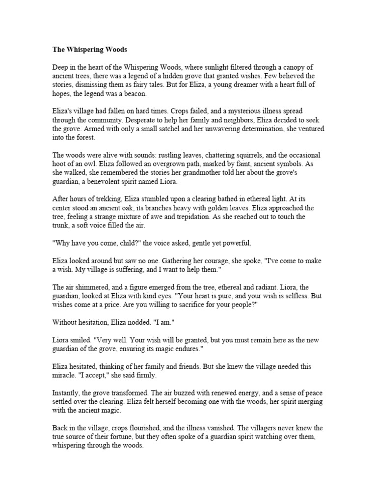 The Whispering Woods | PDF