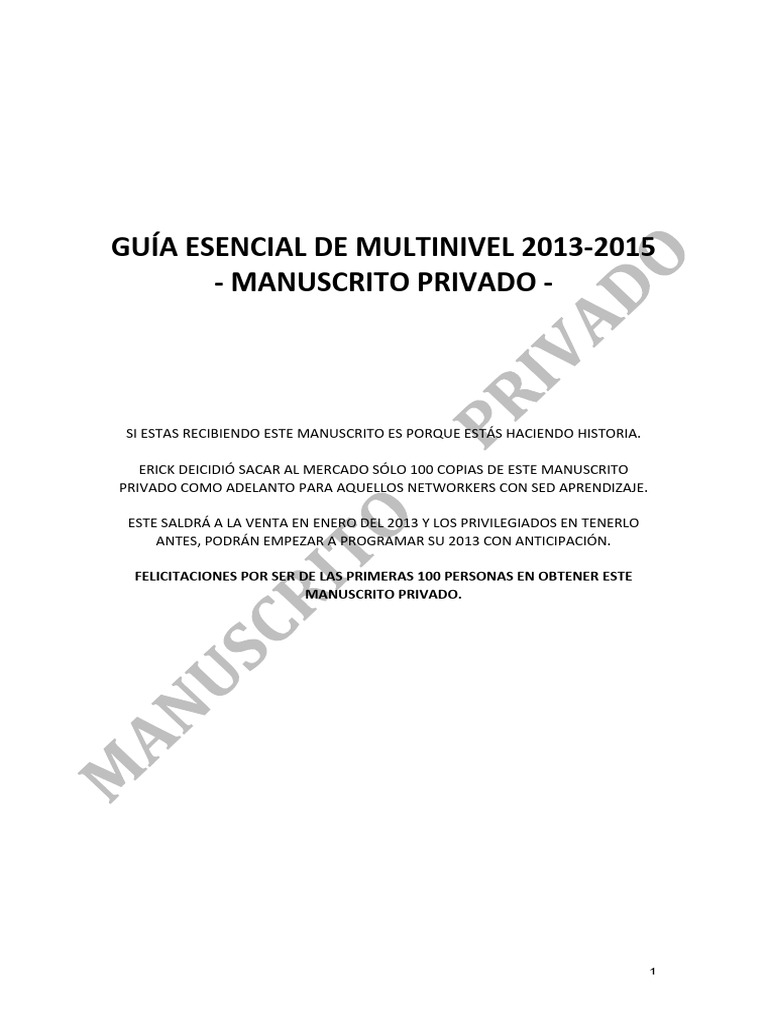 Libro MLM | PDF | Business | Economias