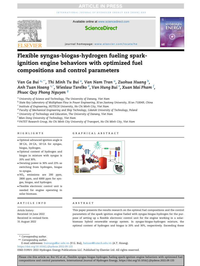 Flexible Syngas-Biogas-Hydrogen | PDF | Combustion | Engines