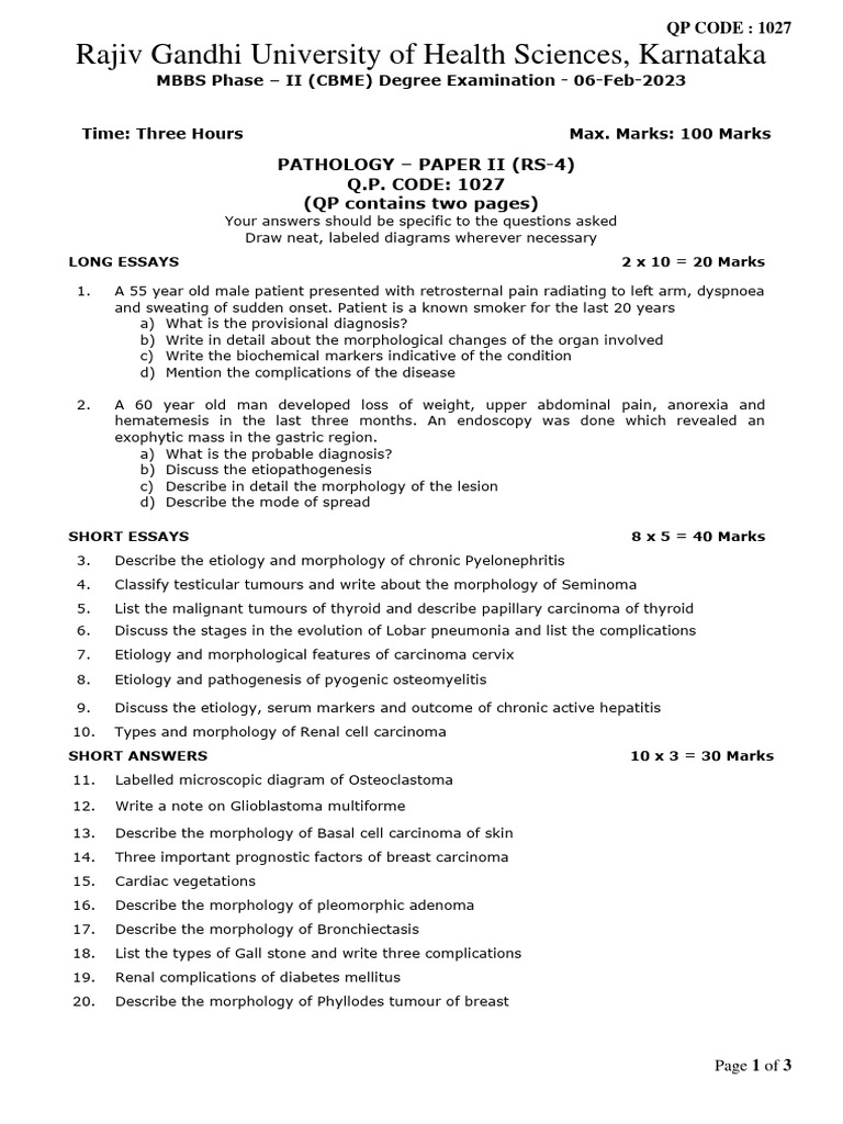 Patho 3 | PDF | Ovarian Cancer | Neoplasms