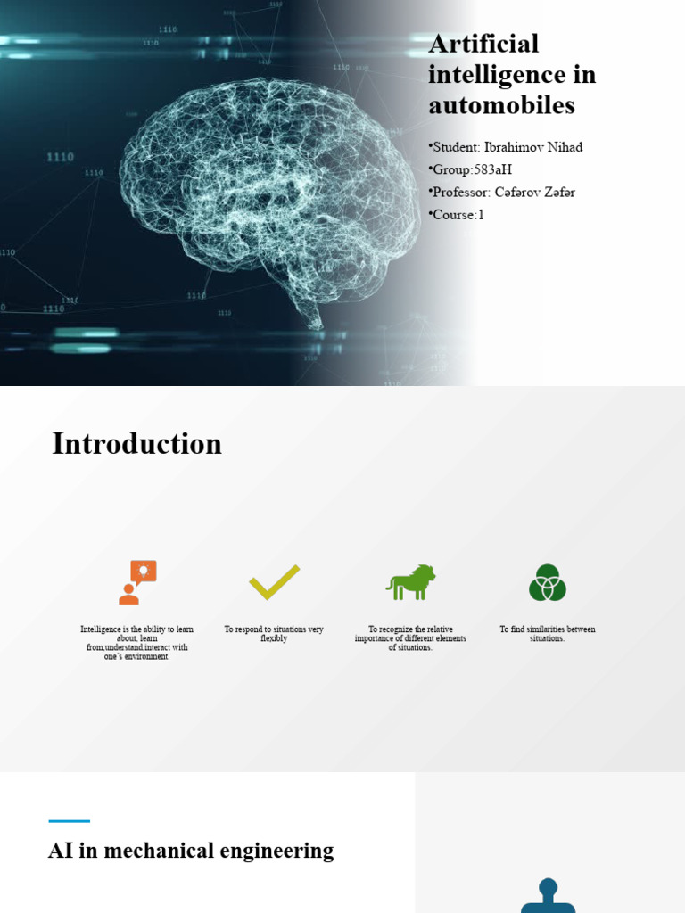 Artificial Intelligence in Automobiles | PDF | Lidar | Traffic
