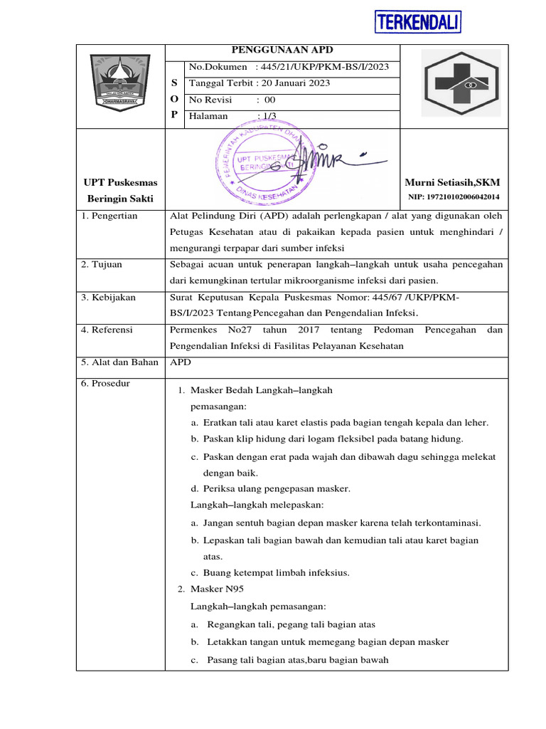 Penggunaan Apd | PDF