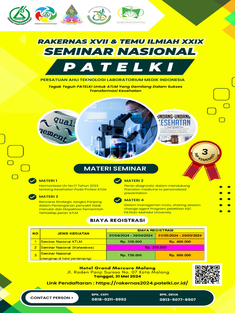 Leaflet Seminar Dan Workshop Rakernas 2024 | PDF
