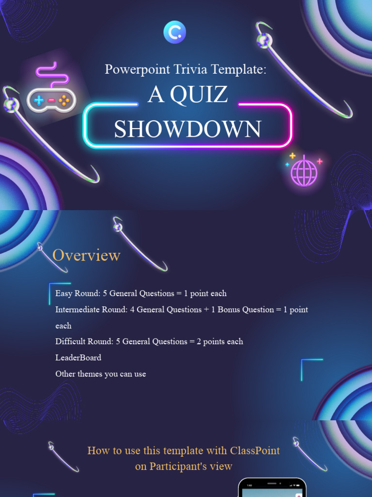 PowerPoint Trivia Game Template | PDF | Physical Sciences | Local ...