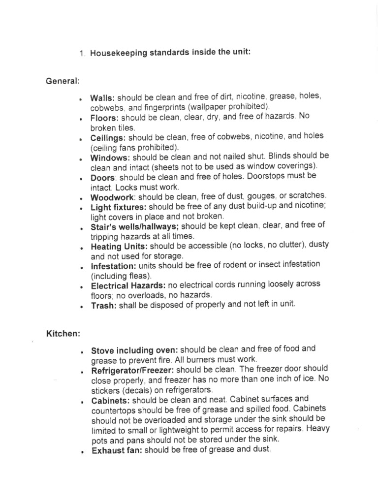Housekeeping | PDF