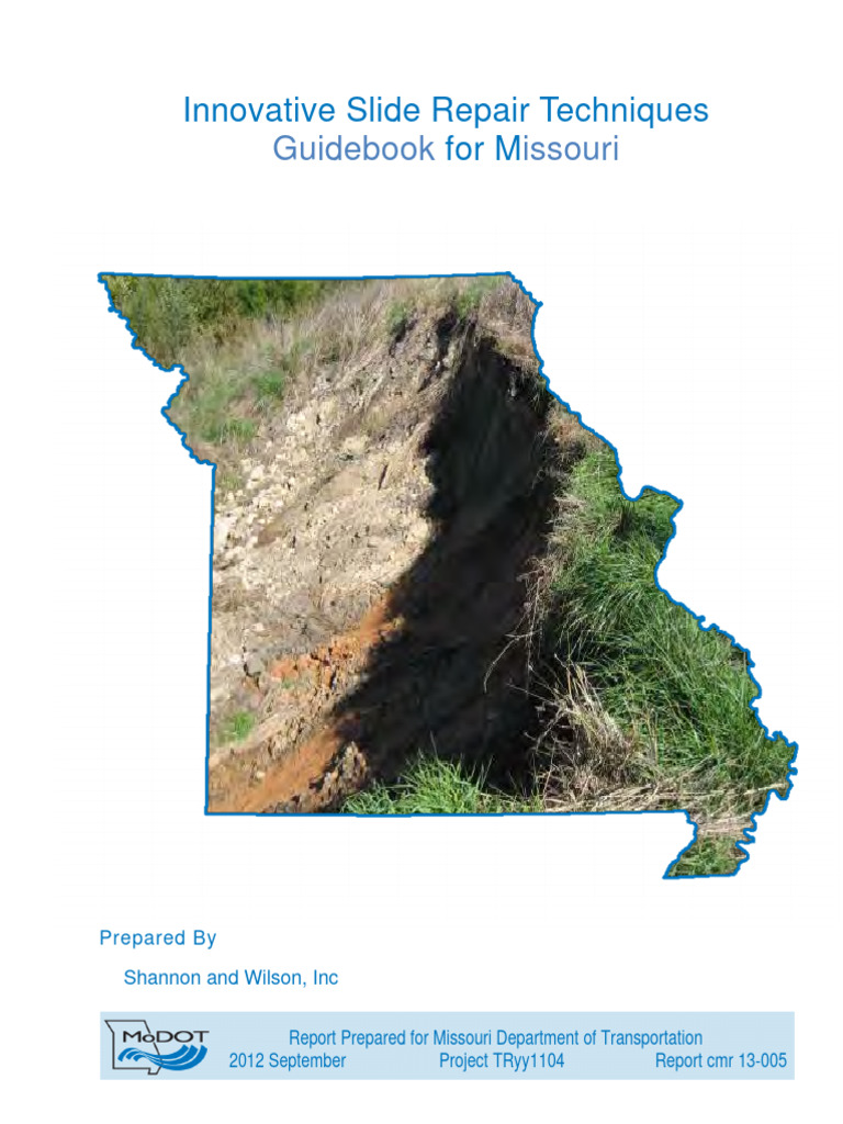 Innovative Landslide Repair Techniques | PDF | Landslide | Drainage