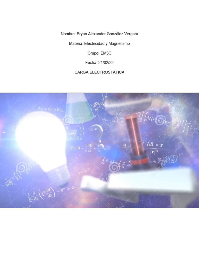 Carga Electrostática | PDF | Electrostática | Electricidad