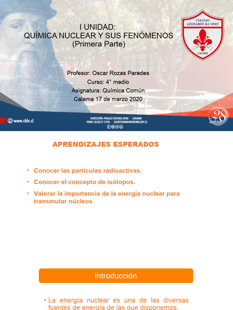 Química Nuclear para Estudiantes | PDF | Desintegración radioactiva ...