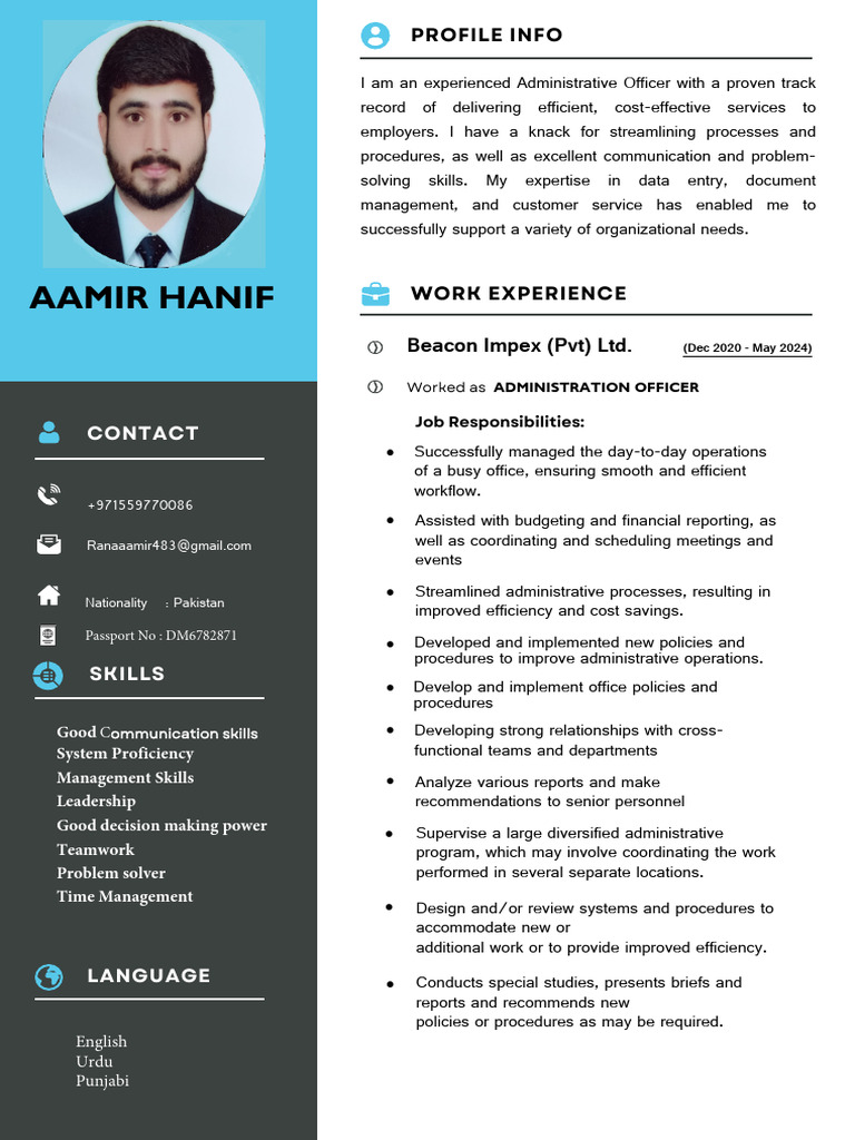 Amir Hanif CV-1-1 (5) 7 | PDF | Business