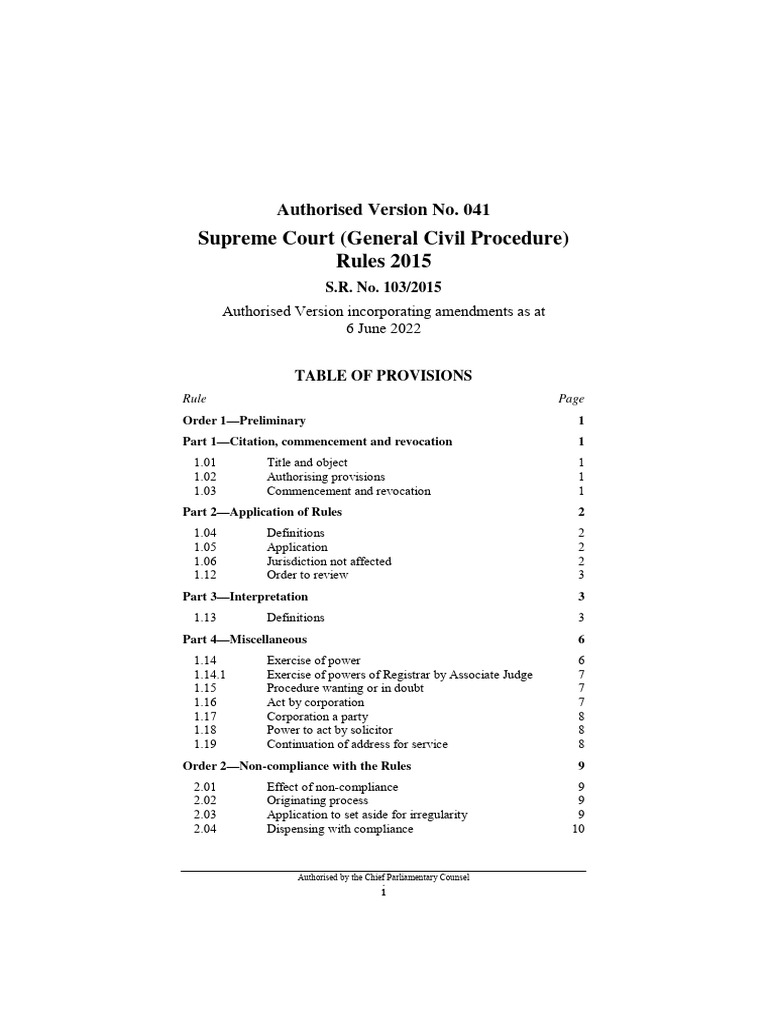 Sup CT (General Civil Procedure) Rules 2015 | PDF | Discovery (Law ...