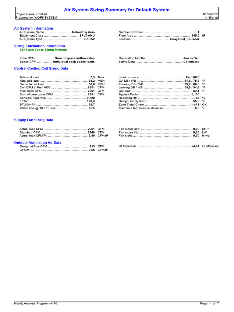 Systems Design Report SAN EDUARDO | Download Free PDF | Ventilation ...