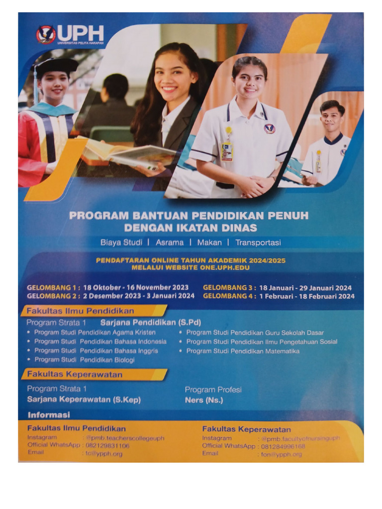 Brosur Beasiswa UPH | PDF