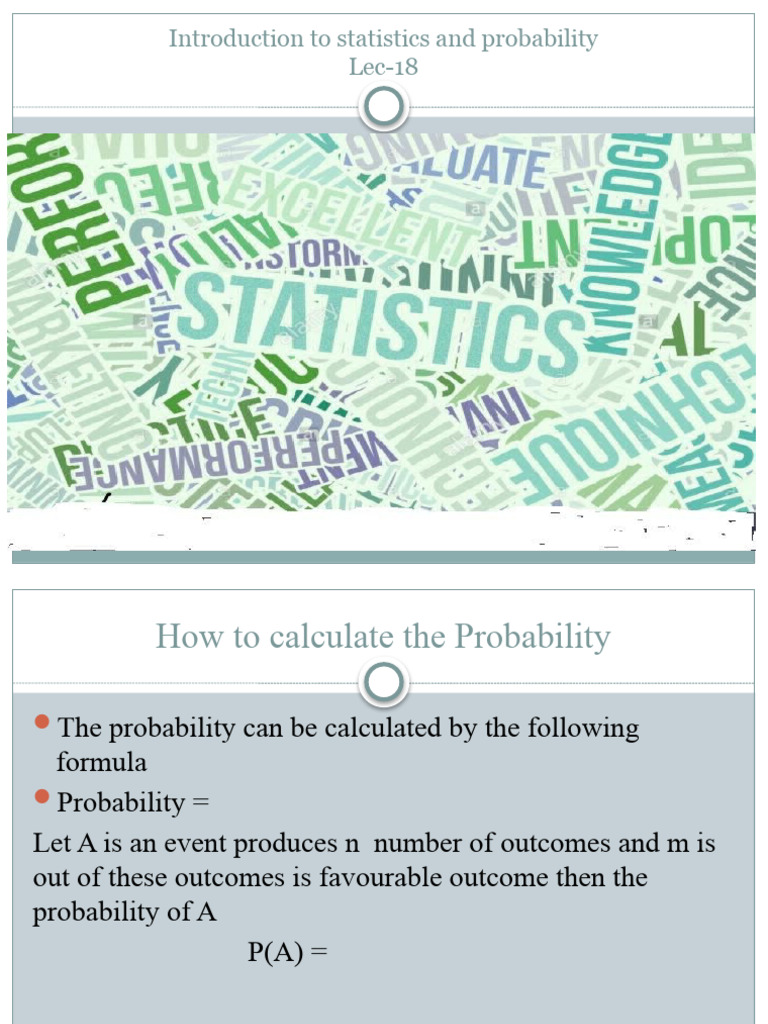 Lec 18 Probability 3 1 | PDF | Probability | Statistical Theory