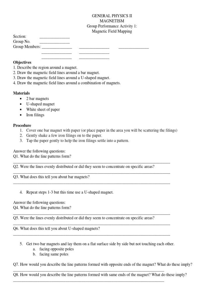 Mapping Magnetic Field | PDF | Magnet | Materials Science