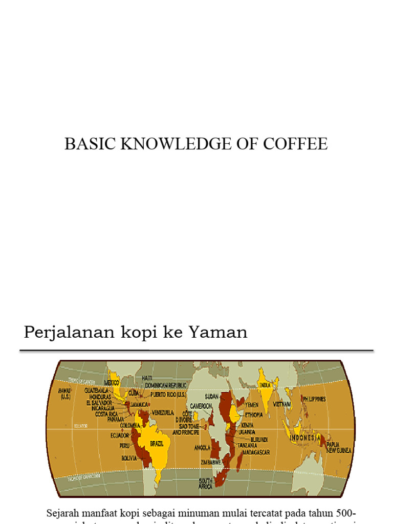 Materi Training Epica-Basic Knowledge of Coffee | PDF