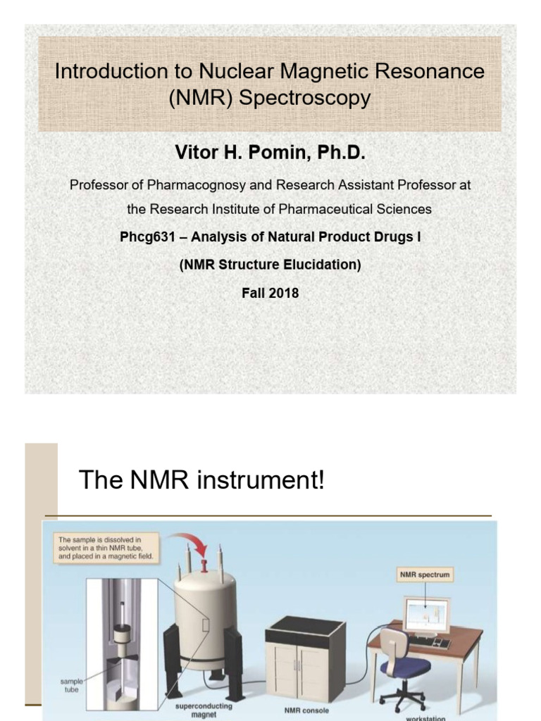 1-Introduction_to_Phcg-631_and_NMR | PDF | Nuclear Magnetic Resonance | Spectroscopy