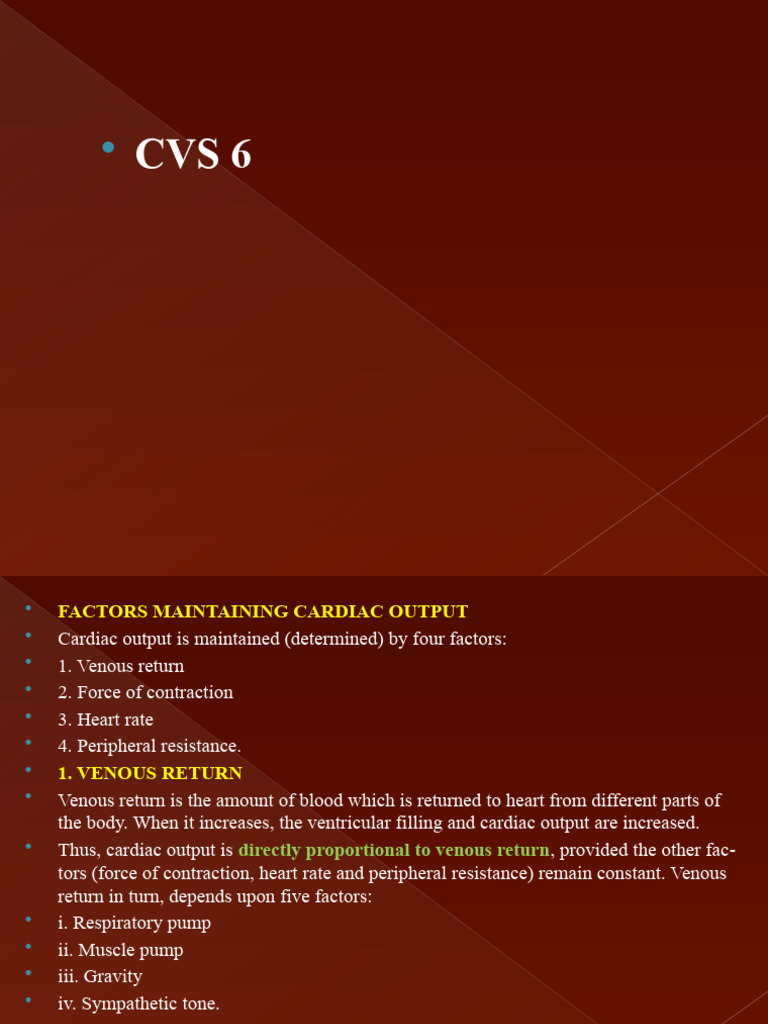 CVS 6 | PDF | Heart | Heart Failure