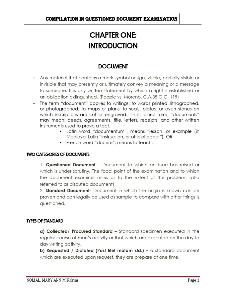 Questioned Document Manual | PDF | Pen | Ink