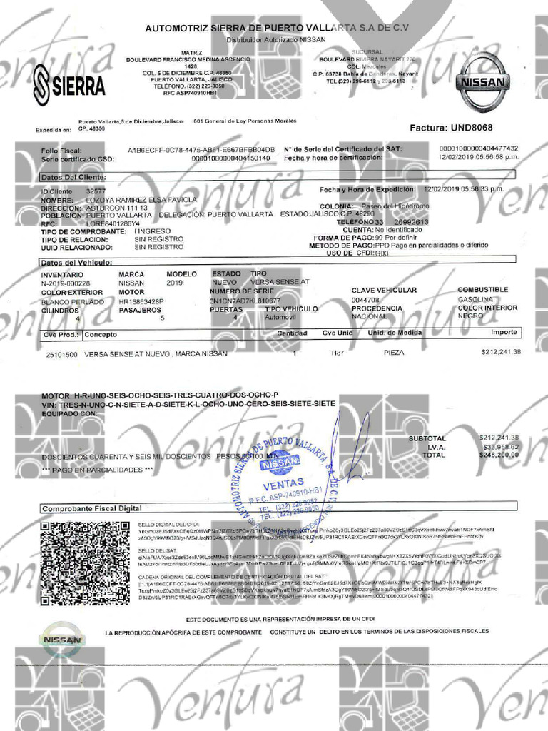 Versa 2019 Chupo - Unlocked | PDF