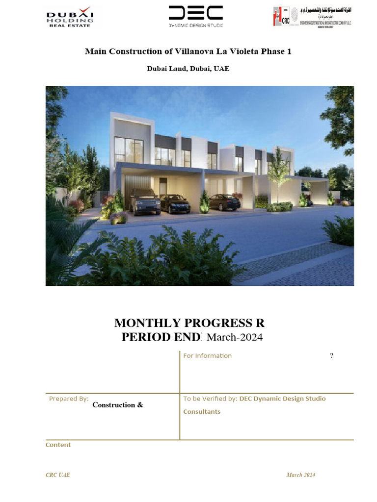 Monthly Progress Report (Mar 24) PH1 | PDF