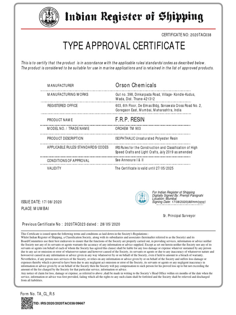 Type Approval | PDF