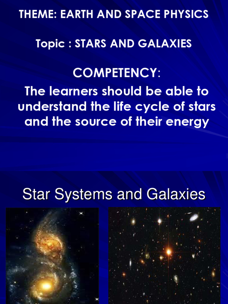 Understanding Stars and Galaxies | PDF | Stars | Galaxy