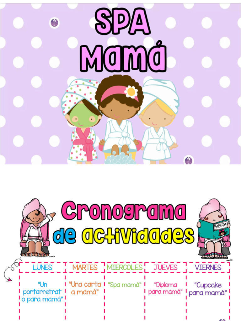 Spa Escolar para Mamás y Niños | PDF | Aprendizaje | Educación de la ...