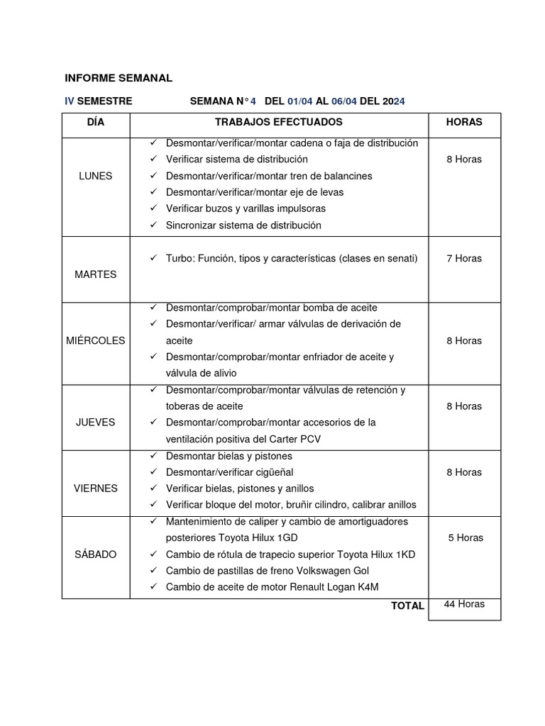 Amod - Amod-412 - Cuaderno - de - Informes 4 | PDF | Motores | Motor de combustión interna