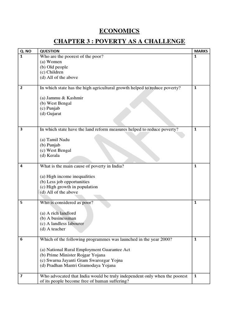 Chapter 3: Poverty as a Challenge | PDF | Poverty | Poverty & Homelessness