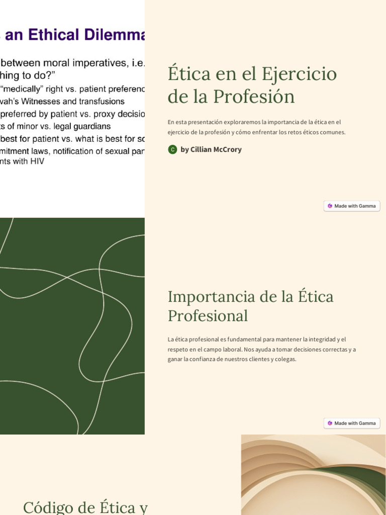 Etica en El Ejercicio de La Profesion | PDF