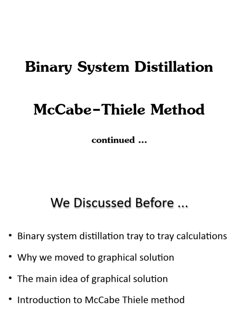 Distillation by McCabe Thiele Method 2 | PDF | Phases Of Matter | Chemistry