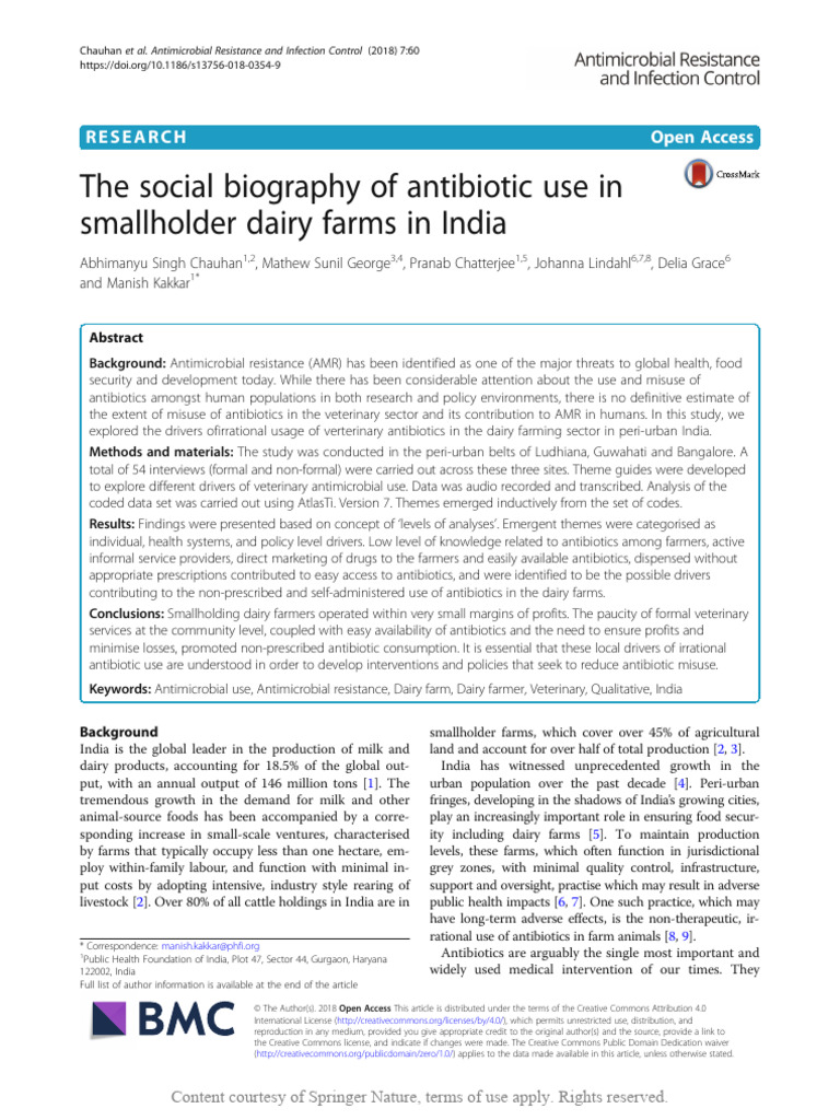 The Social Biography of Antibiotic Use in Smallhol | PDF ...