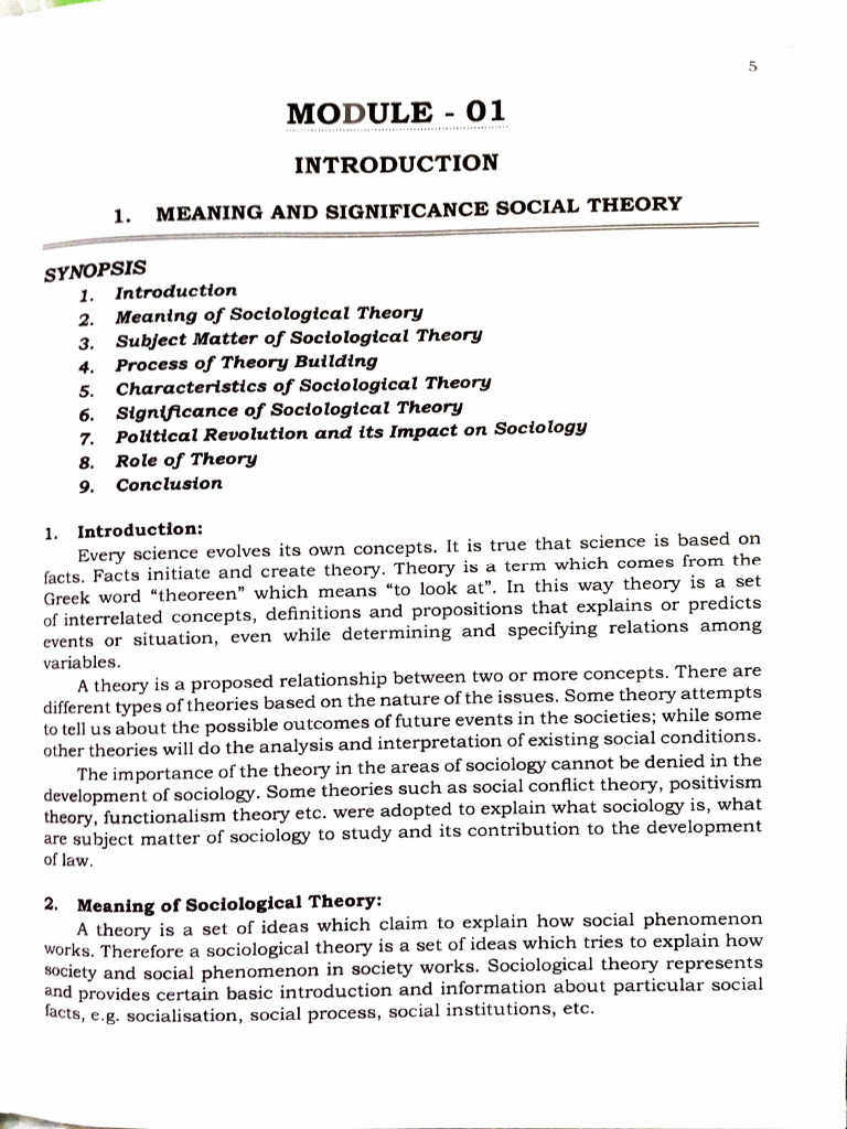 significance | PDF | Sociology | Theory