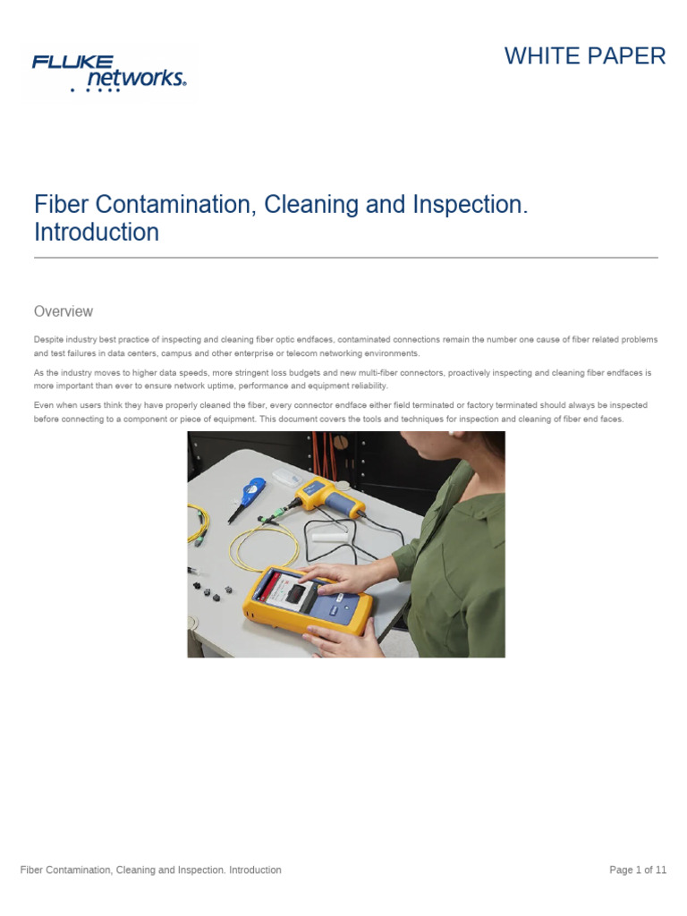 Fiber - Contamination - Cleaning - and - Inspection - Introduction ...