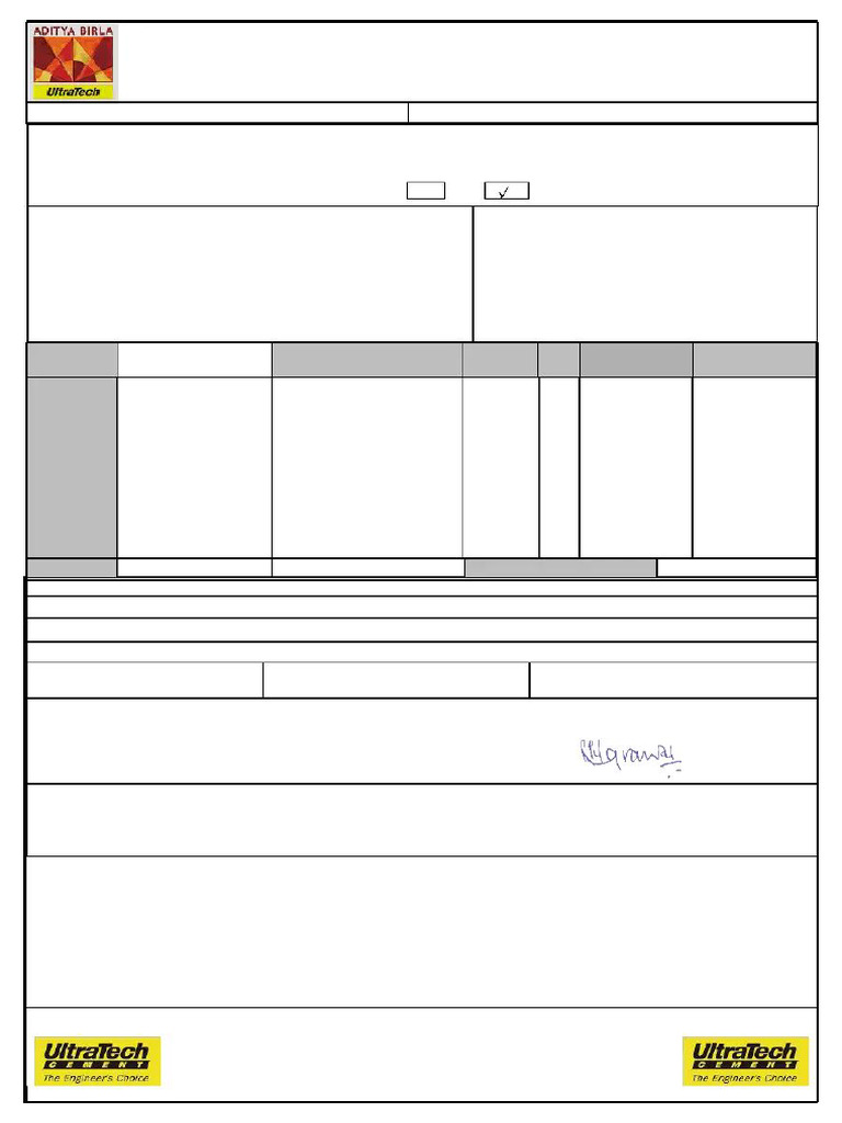 Open To Edit Ultratech Format INV | PDF