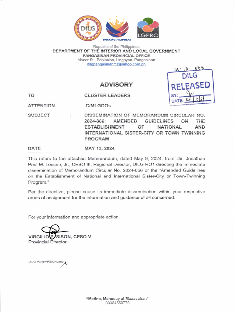 Amended Guidelines On The Establishment of National and International ...