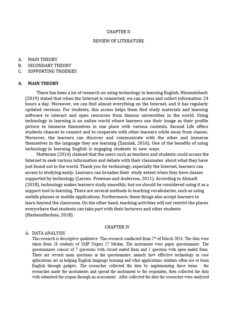 Chapter II & Vi Technology in Elt | PDF | Educational Technology | Learning