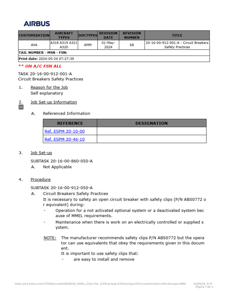 On A/C FSN All: Reference Designation | PDF | Airbus | Equipment