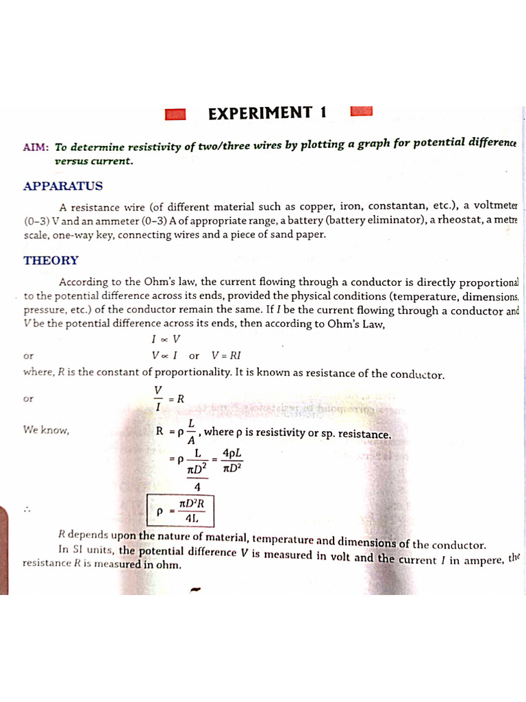 Physics Practicals 2024-25 | PDF